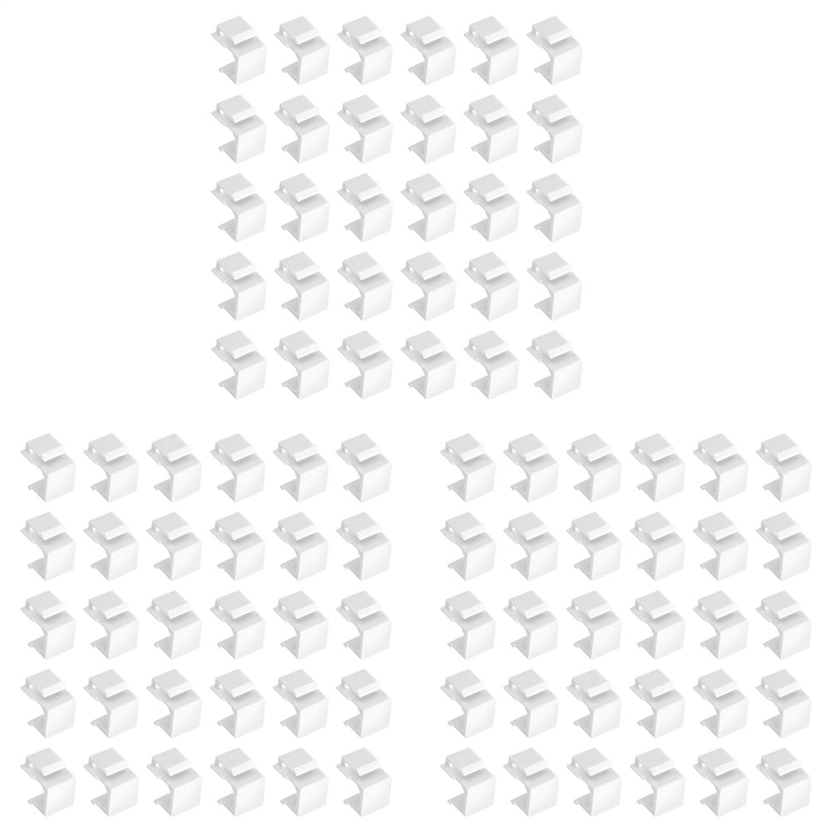 90-Pack Blank Jack Inserts for Wall Plate and Patch Panel - White,90 x ...