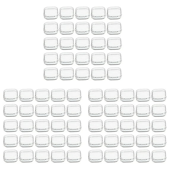 90 Packs Clear Small Plastic Containers Transparent Storage Box with ...