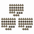90 Pcs Bells Craft Small Bells Brass Bells Vintage Bells with Hooks for ...