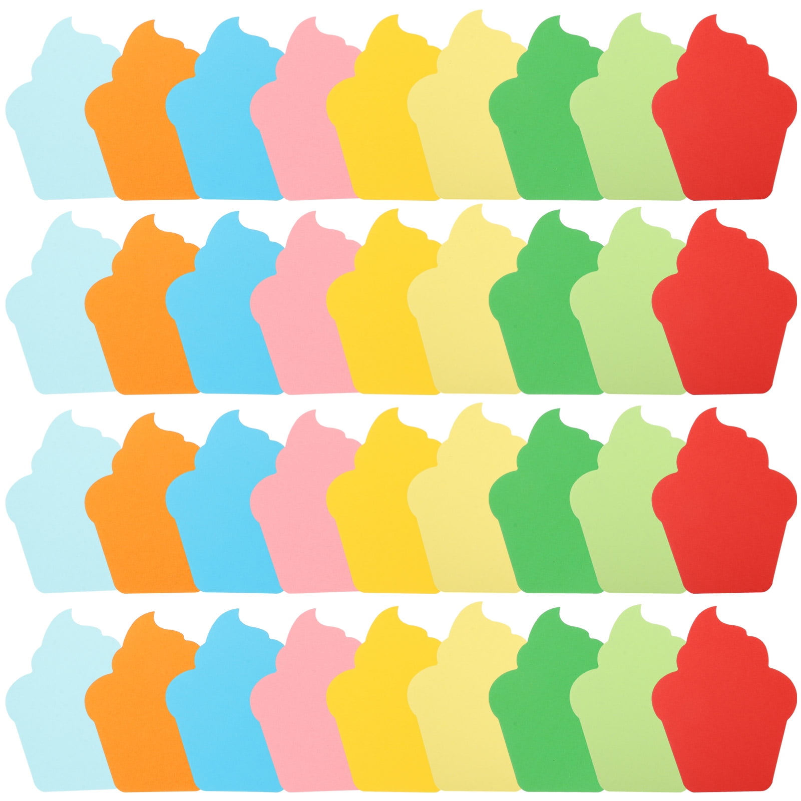 Colored Paper Cutouts for Decor with Perfect Workmanship 90Pcs Cake ...