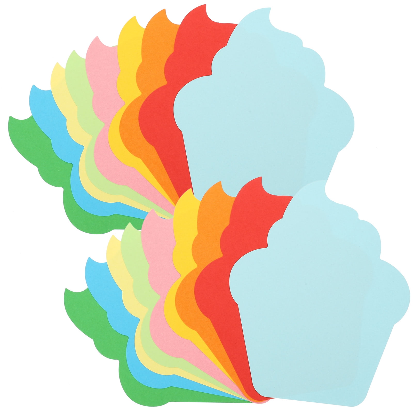 Colored Paper Cutouts for Decor with Cake Shape Design Assorted Color ...