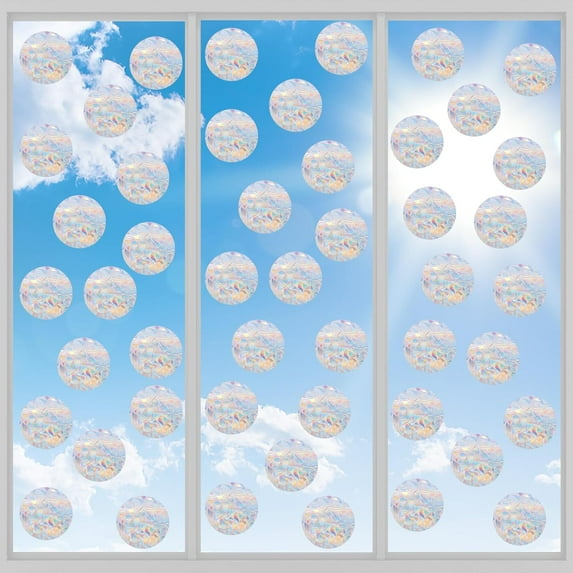 90 Pcs Circle Window Decals to Prevent Bird Strikes - Anti-Collision ...