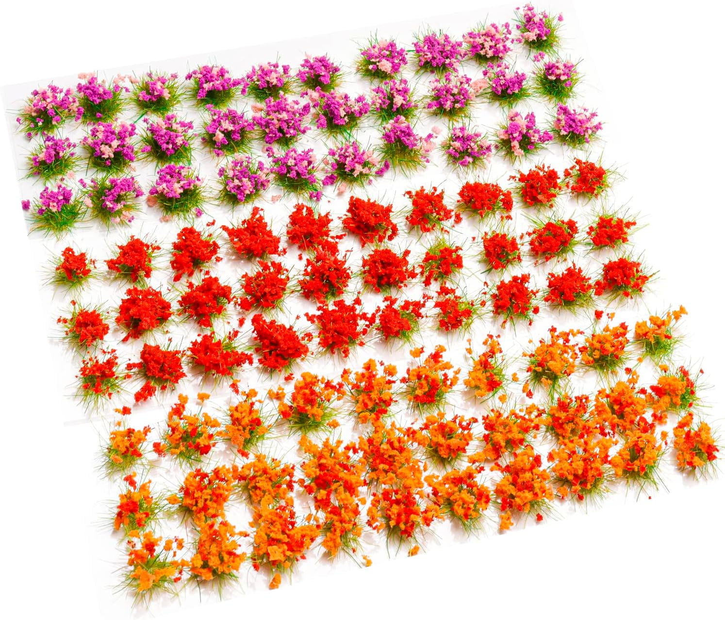 90 Pcs DIY Miniature Colorful Flower Cluster Flower Vegetation Groups ...