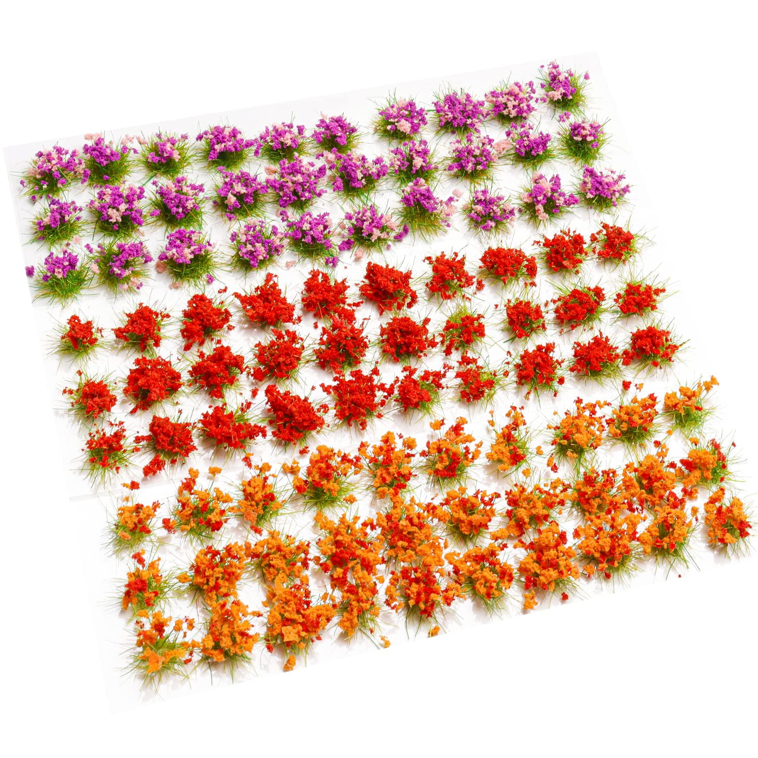 90 Pcs DIY Miniature Colorful Flower Cluster Flower Vegetation Groups ...