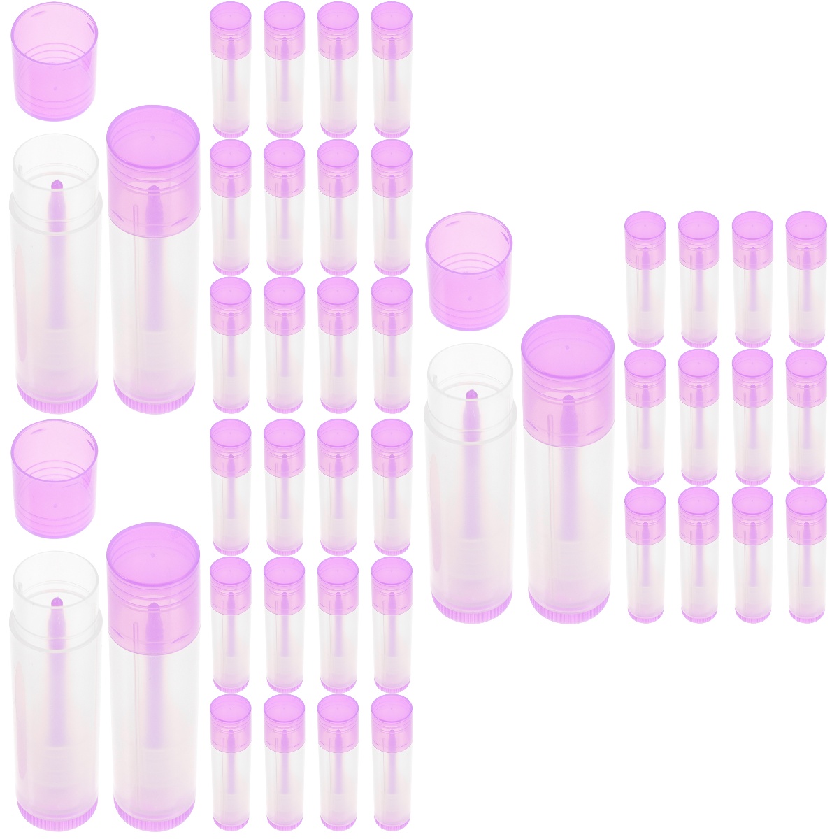 90 Pcs Empty Lipstick Tube Lip Tint Containers Empty Tube Lip Gloss Sub ...