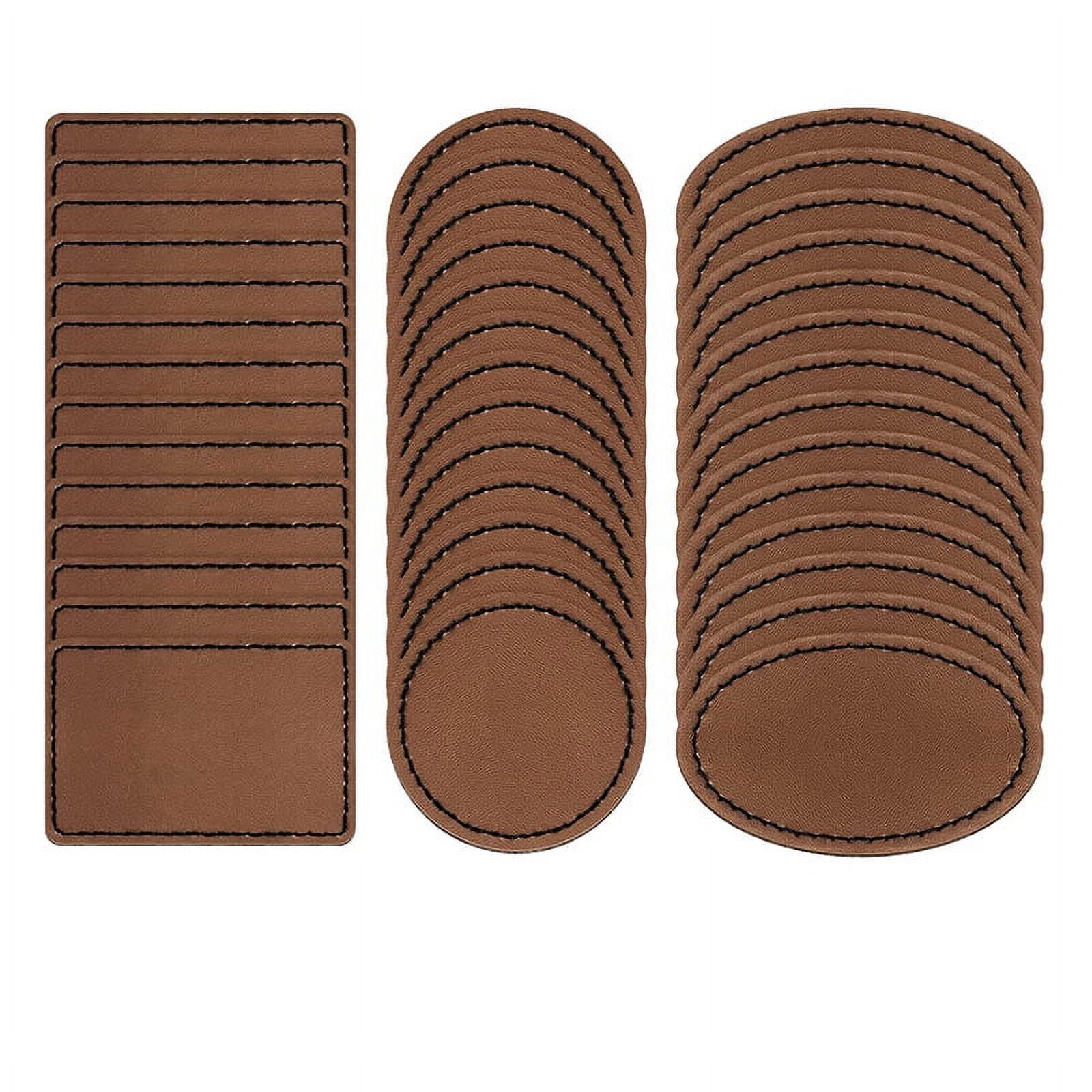 90 Pcs Leatherette Blank Hat Patches Iron on Leatherette Patch Rustic ...