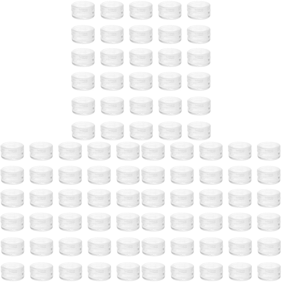 90 Pcs Mini Bead Jar Grease Storage Boxes Cream Container Bottled ...