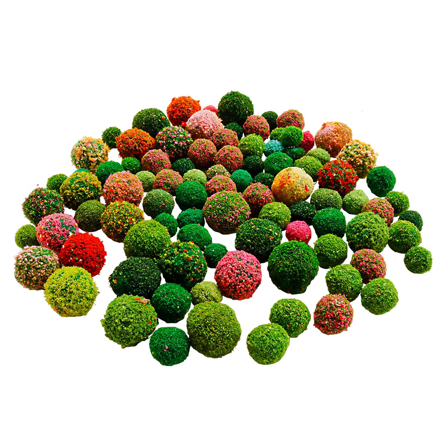 90 Pcs Mixed Bush Trees Model Trees Miniature Vegetation Groups Shrubs ...
