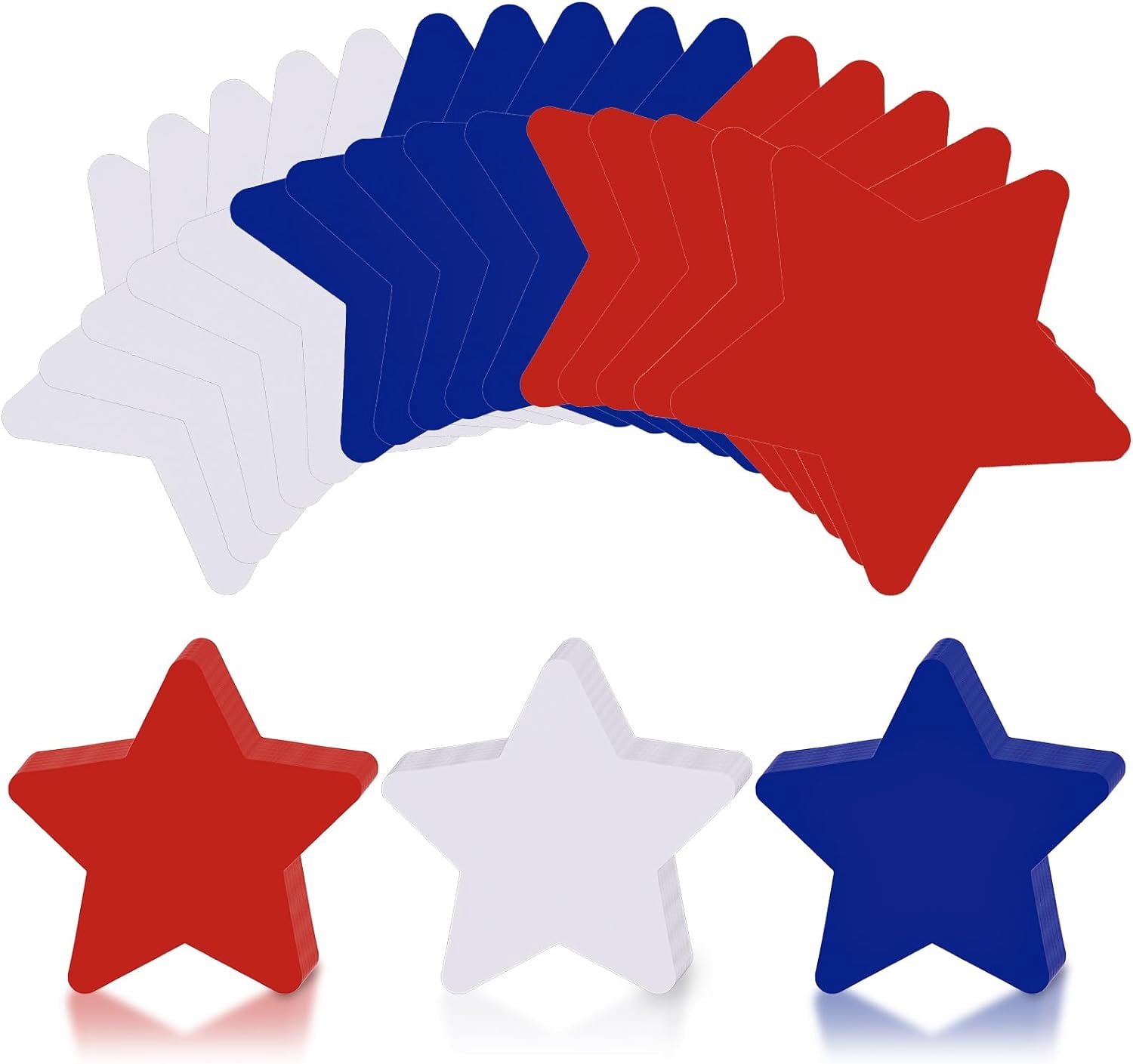 90 Pcs Patriotic Star Cutouts Classroom Bulletin Board Decor 4th of ...