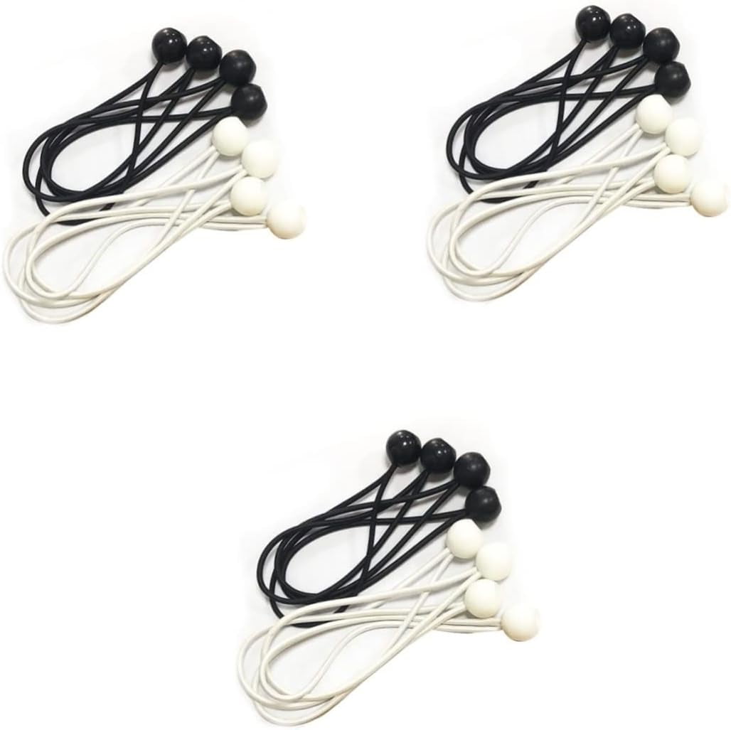 90 Pcs Plastic Tarp Black Tent Black Tarp Black Tarps Bungee Cord with ...