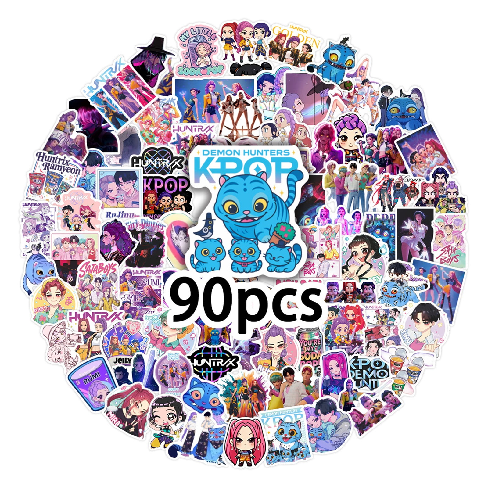 90 Pcs Pop Stars Hunters Water Bottle Stickers For Fans, Pop Singer ...