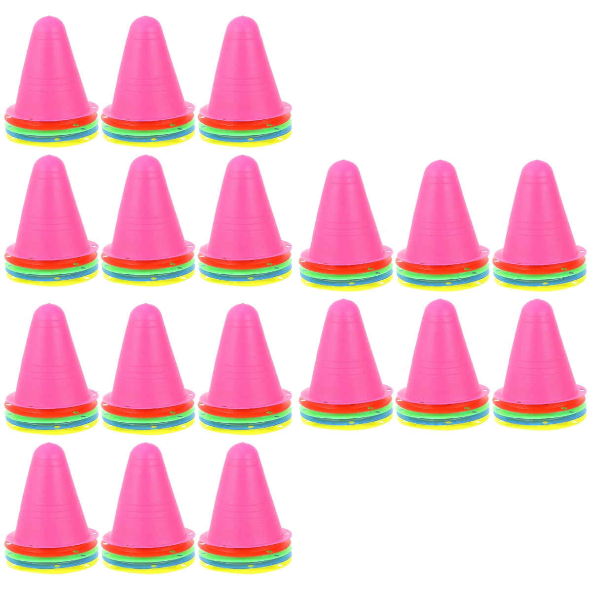 MERRYHAPY Durable Pe Material Agility Cones for Soccer and Roller ...