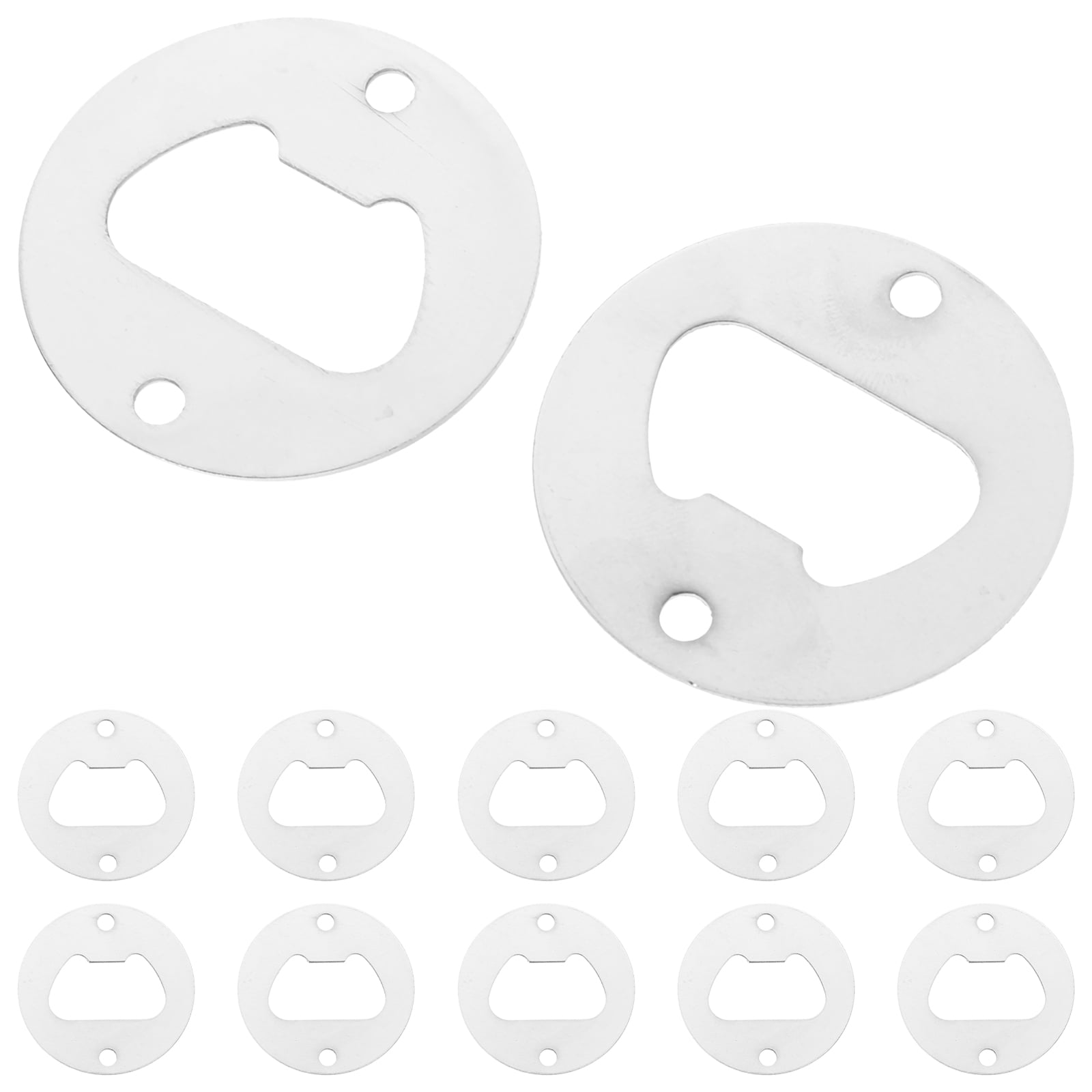 90 Pcs Round Metal Strong Polished Bottle Opener Insert Parts Beer ...