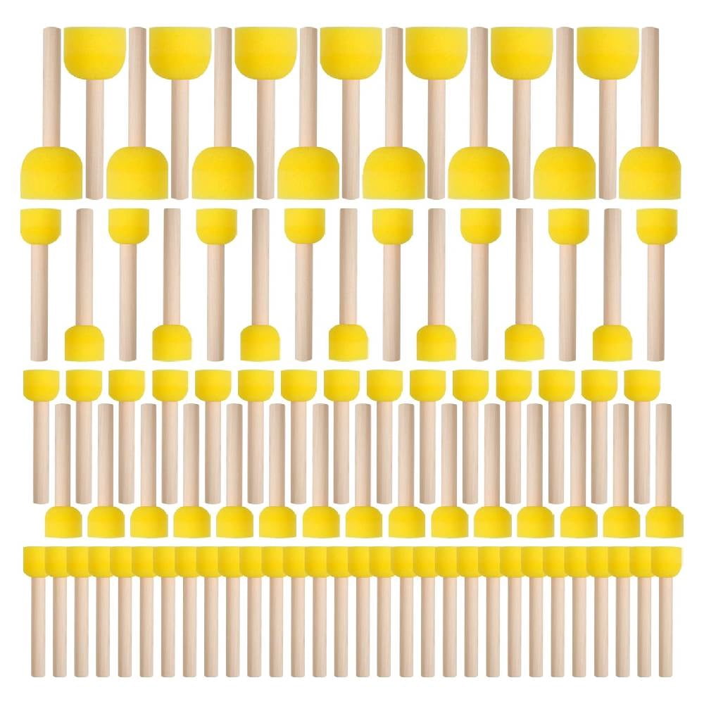 90 Pcs Round Sponges Brush Set,DIY Painting Sponges,Painting Tools for ...