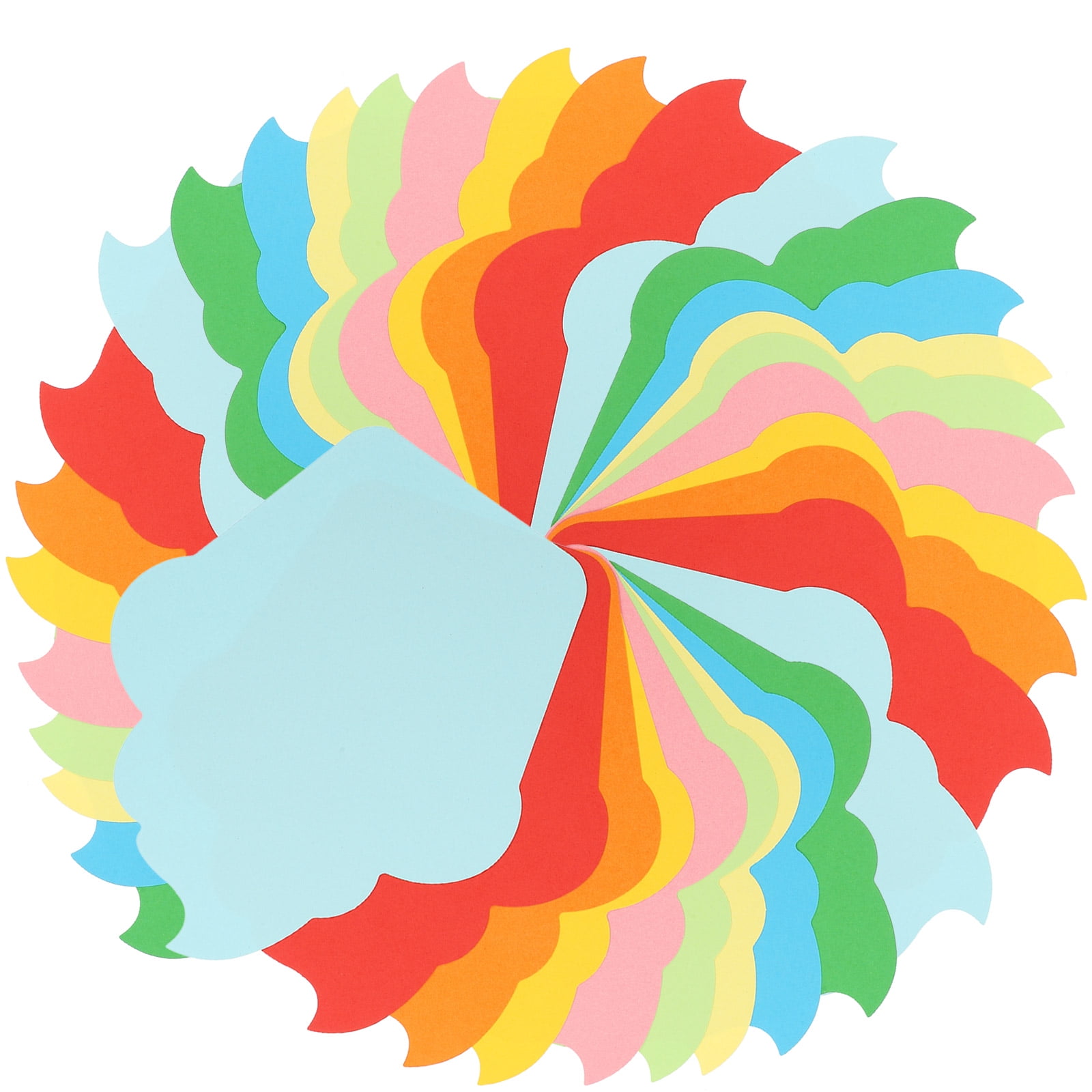 90 Pcs Speech Bubble Notes Cake Hand-cut Color Paper Craft Cutouts ...