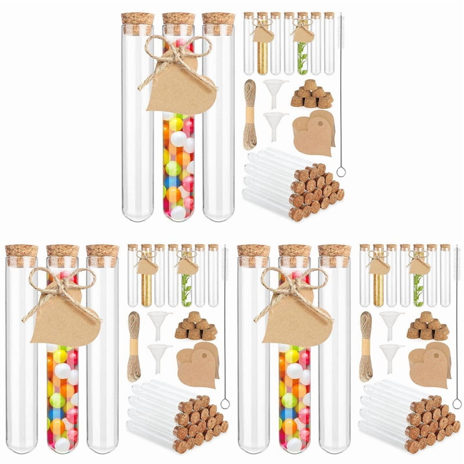 90 Pcs Test Tubes, Test Tubes with Corks Glass Test Tubes 20 X 150mm ...