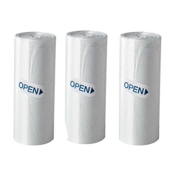 90 Piece Clear Trash Bags Small Size Garbage Liners For Commercial ...