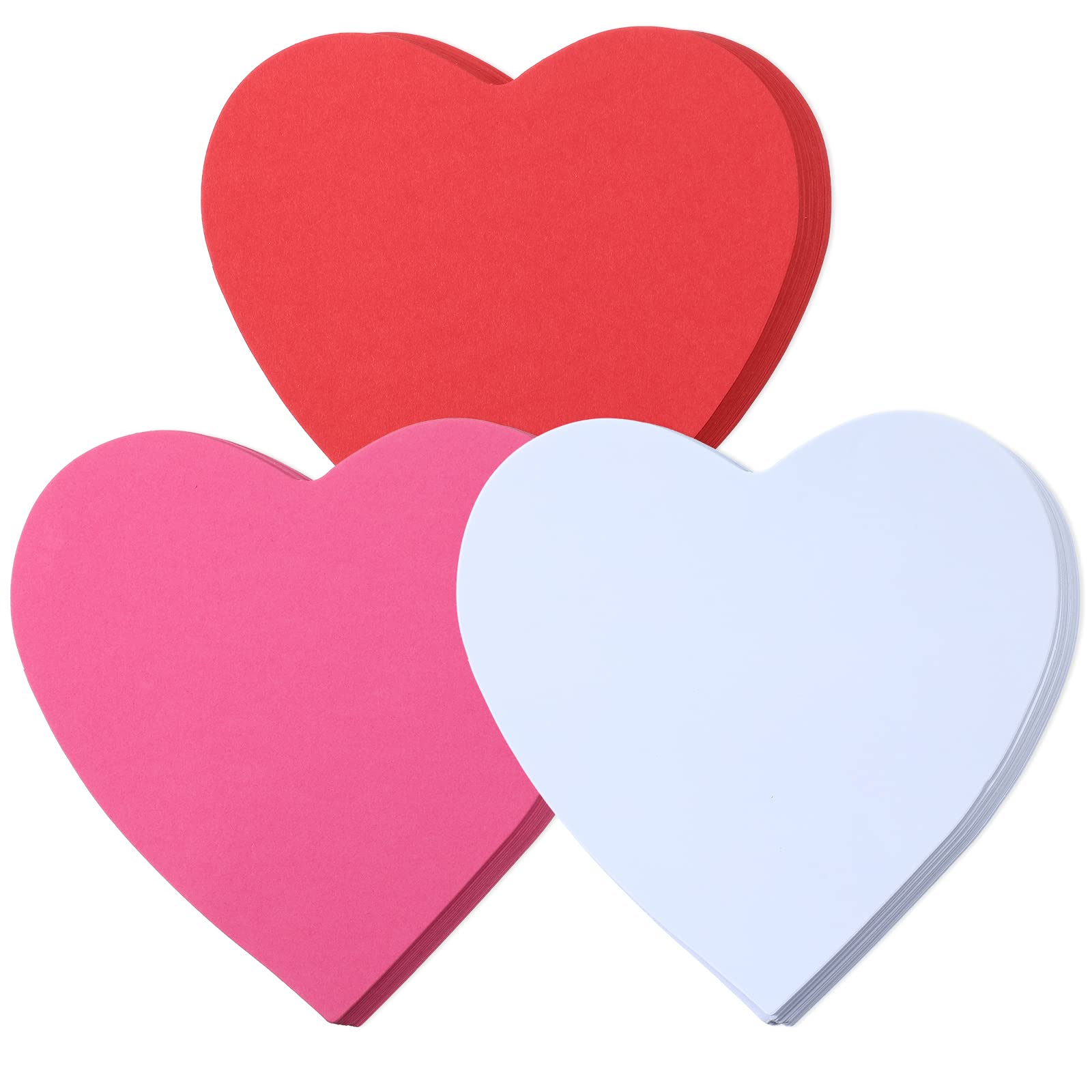 90 Pieces Heart Cutouts MMF7 Paper Hearts Heart Shape Cards 5.5 Inches ...