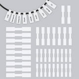 90 Pieces Self-Adhesive Cable Labels, Paste Wire Labels, Nylon Writable ...