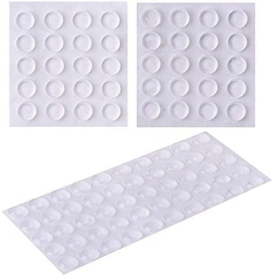 90 Pieces Self-Adhesive Clear Rubber Feet Bumpers Transparent Door ...