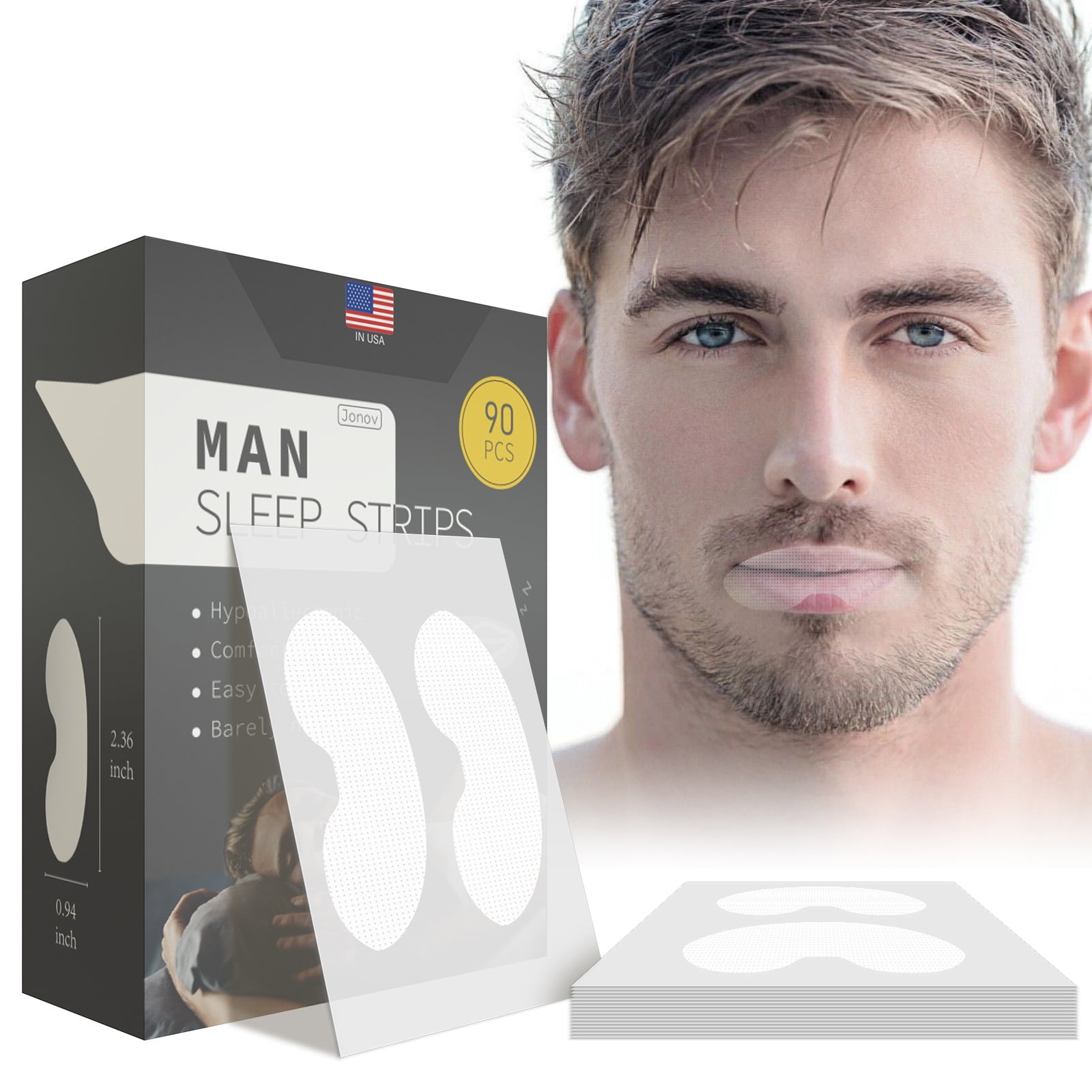 90 Pieces Sleep Mouth Band - Gentle and Hypoallergenic Sleep Strips to ...