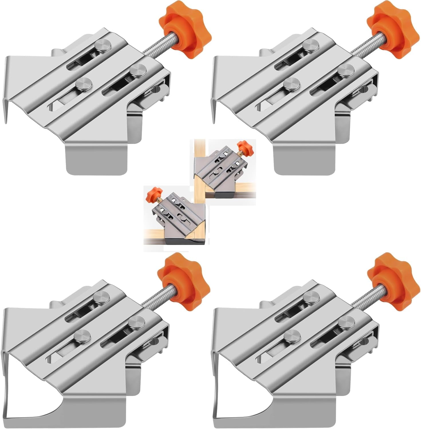 90 Right Angle Clamp for Woodworking,Multipurpose Stainless Steel T ...