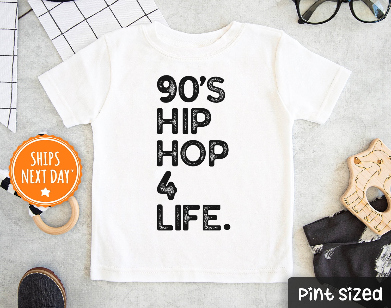 90'S Hip Hop 4 Life Toddler Shirt- Funny 90'S Music Kids Shirt, Cute Old School Rap TODDLER ...
