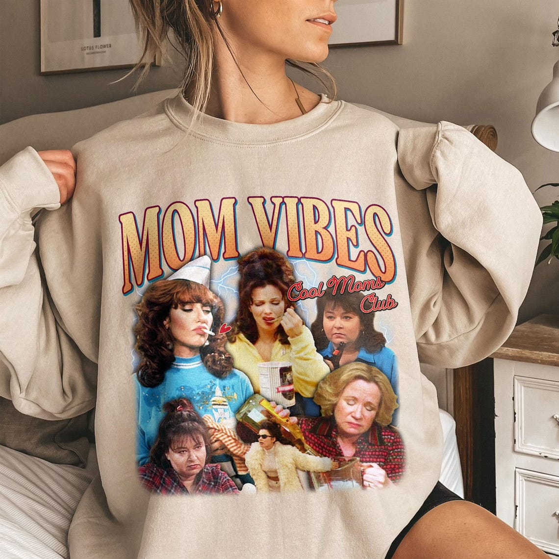 90’S Mom Vibes Sweatshirt, Mom Life Shirts, Cool Moms Club Hoodie ...