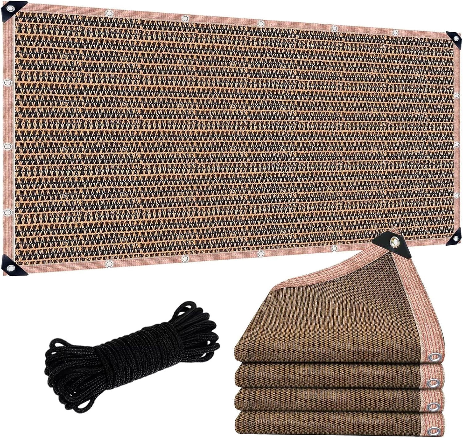 90% Shade Cloth Sun Shade Fabric Privacy Screen Shade Cover for Patio ...