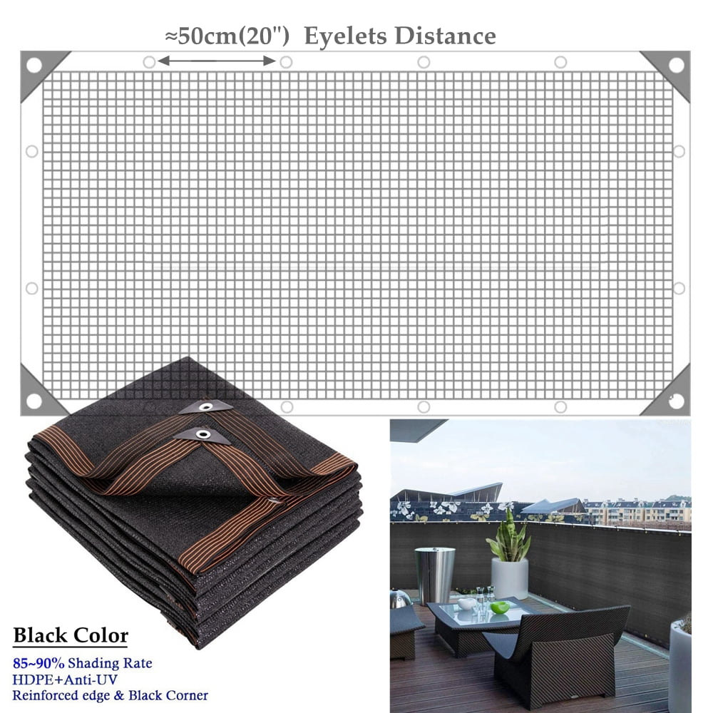 90% Shading Breathable Balcony Privacy Screen Outdoor Sun Shade Net ...