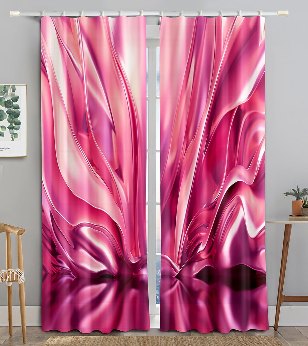 90% Shading Thick Abstract Blurred Surface Blackout Window Curtain For ...