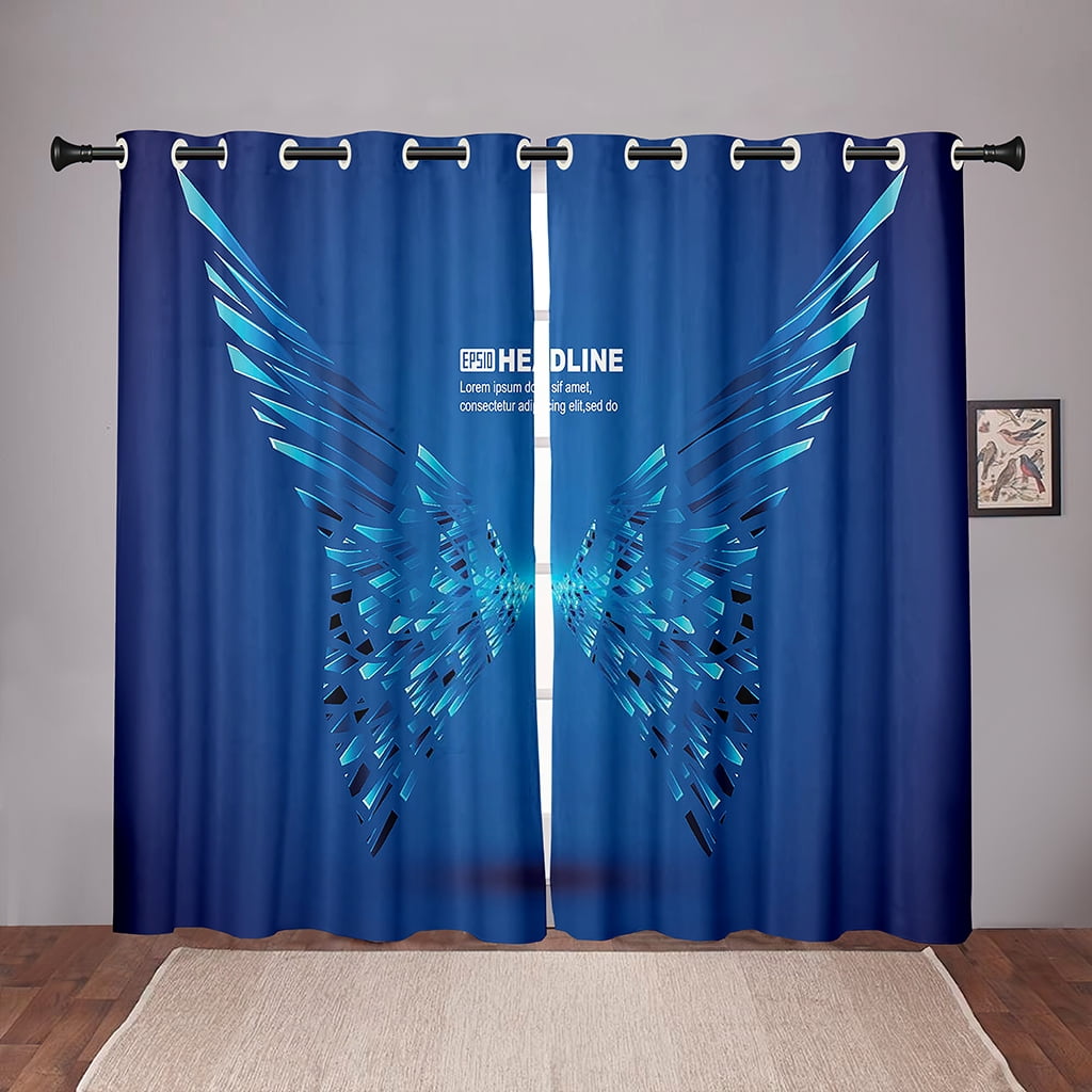 90% Shading Thick Colorful Cool Technology Wing Blackout Window ...