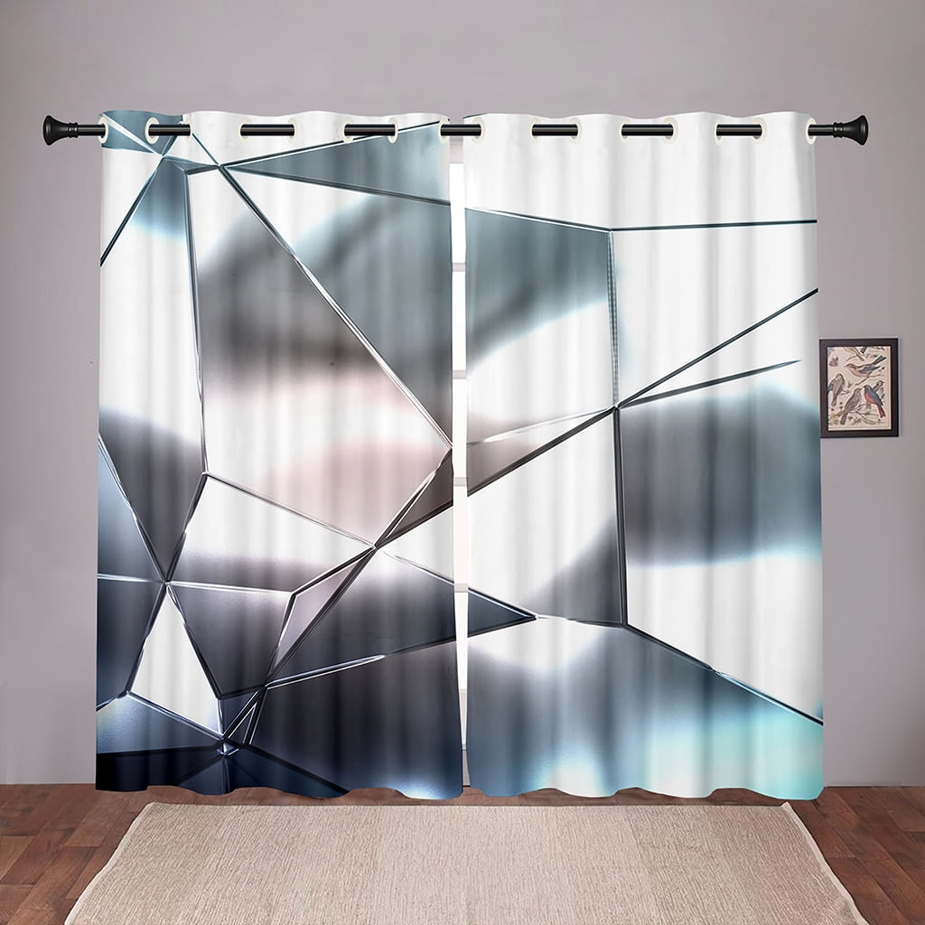 90% Shading Thick Glossy Luxury Texture Surface BlinkBlackout Window Curtains For Bedroom Living ...