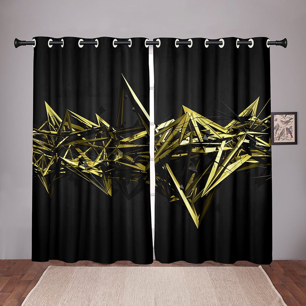 90% Shading Thick Haotic Plexus Surface CoolBlackout Window Curtain For Bedroom Living Room ...