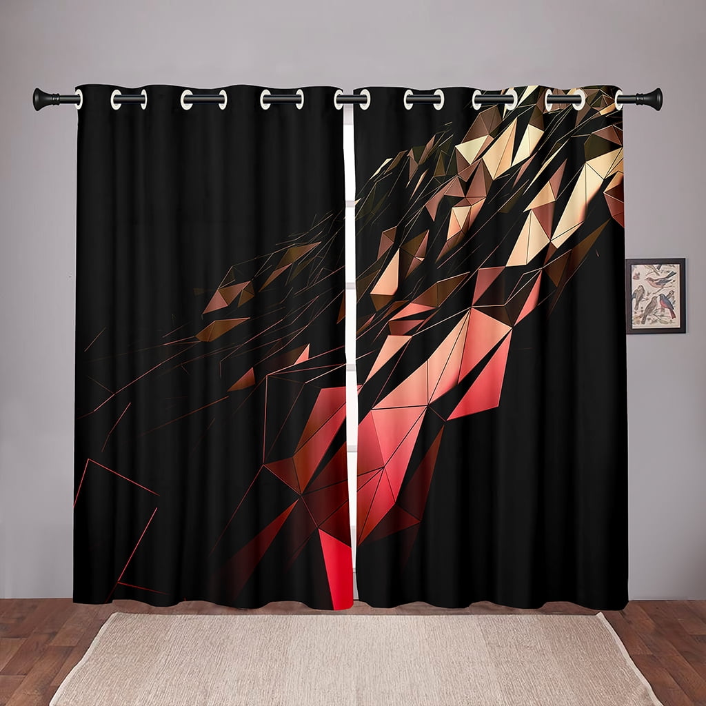 90% Shading Thick Haotic Plexus Surface CoolBlackout Window Curtain For Bedroom Living Room ...