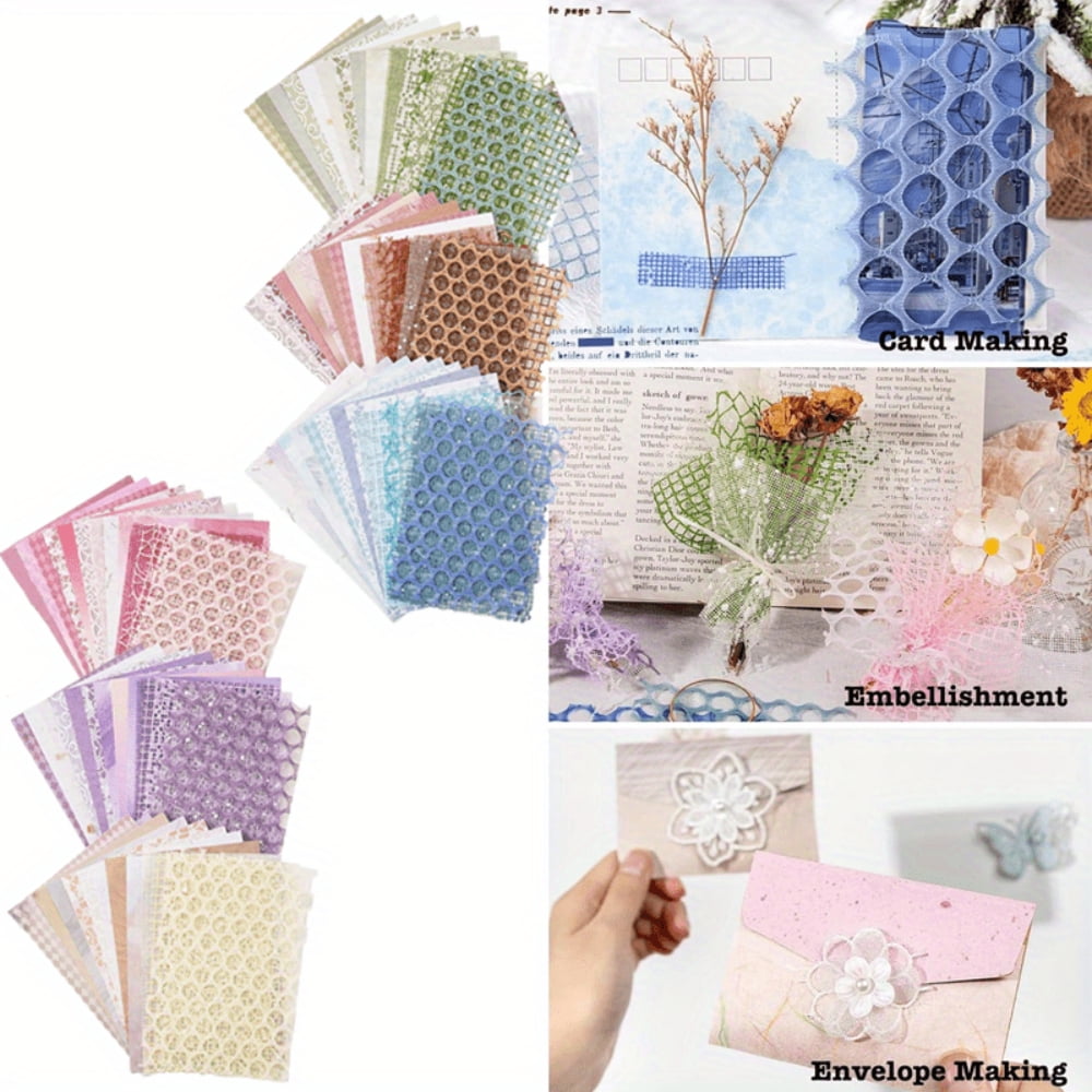 90 Sheets Dreamy Aesthetic Scrapbook Paper Pack, Mixed Media Collage ...