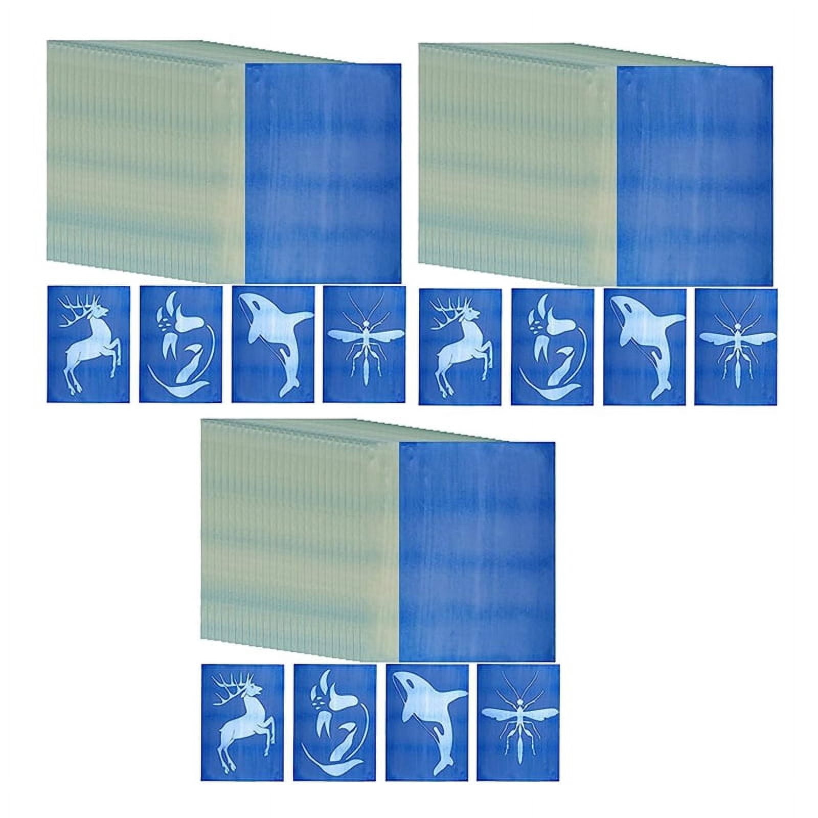 90 Sheets Sun Print Paper Kits Cyanotype Paper Kit A4 Nature Printing ...