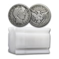 90% Silver Barber Halves $10 20-Coin Roll VG+ - Walmart.com