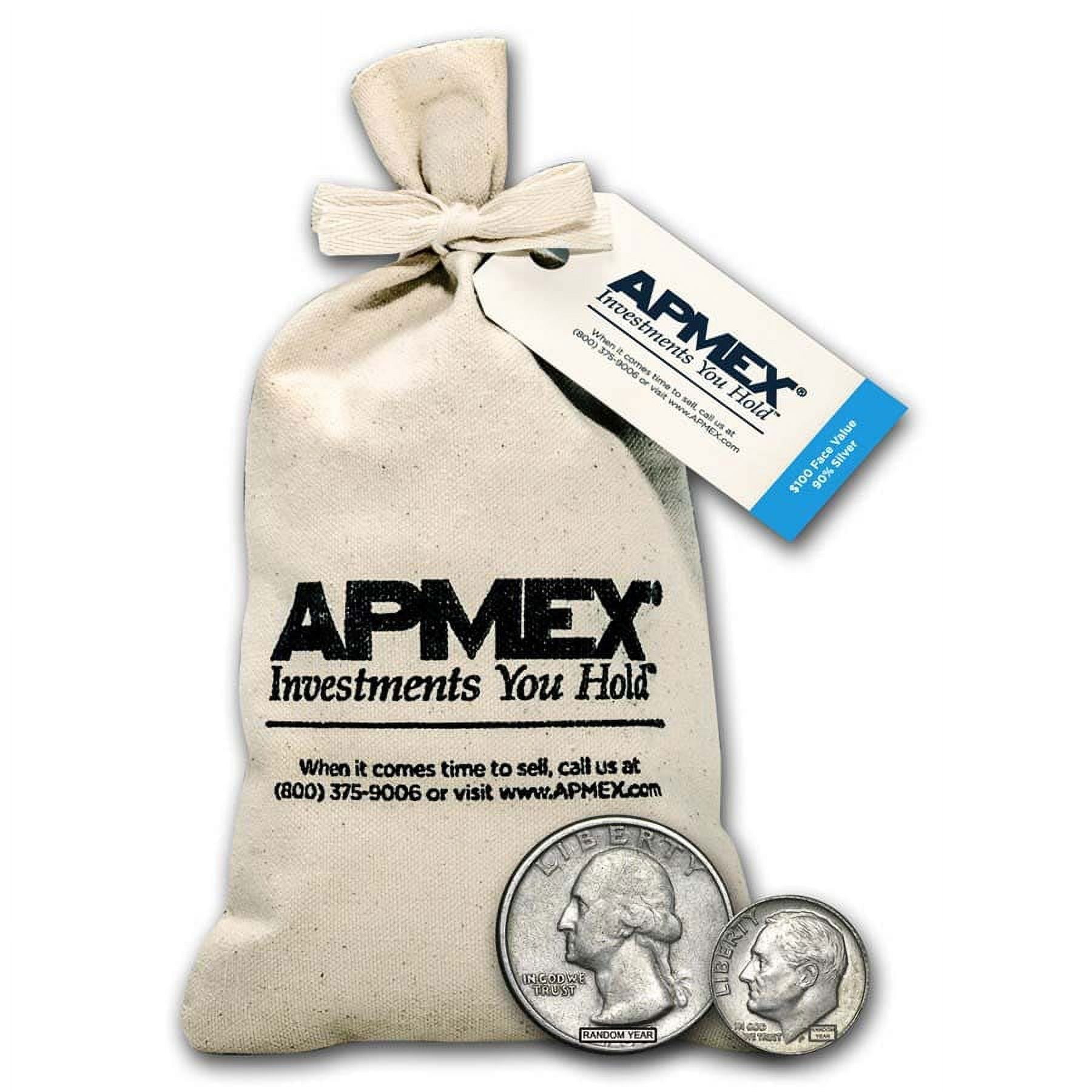 90% Silver Coins - $100 Face Value Bag - Walmart - Walmart.com