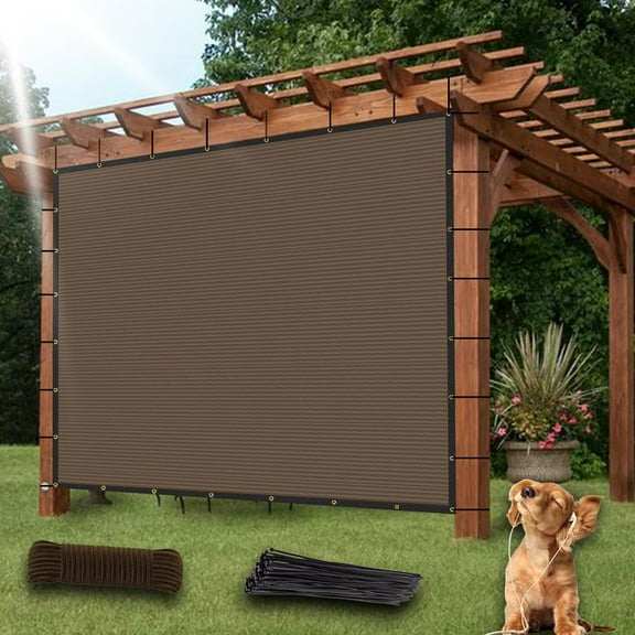 Shade Fabric 90% Sun Shade Cloth Privacy Screen with Grommets for Patio ...