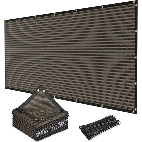 90% Sun Shade Cloth, 8x12FT Garden Shade Cover with Reinforced Grommets ...