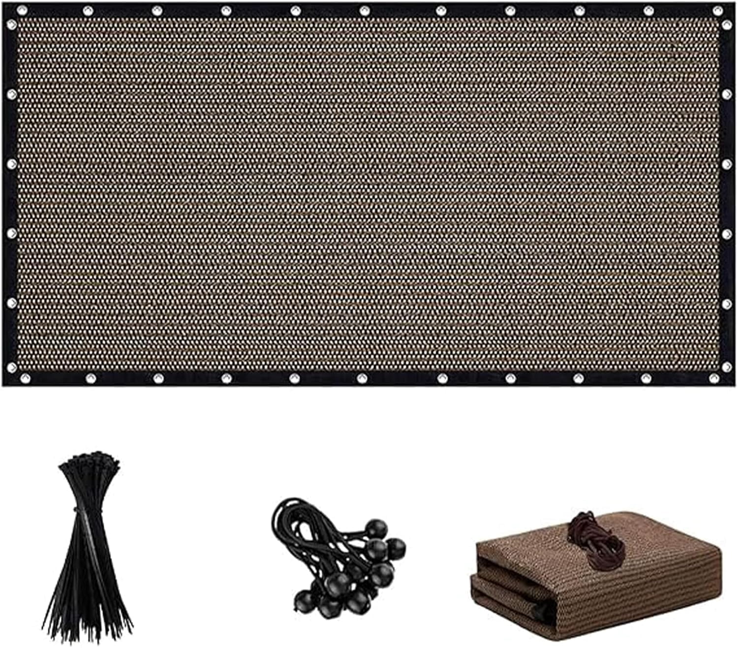 90% Sun Shade Cloth with Grommets, 6 X 10 FT Pergola Shade Cover, Mesh ...