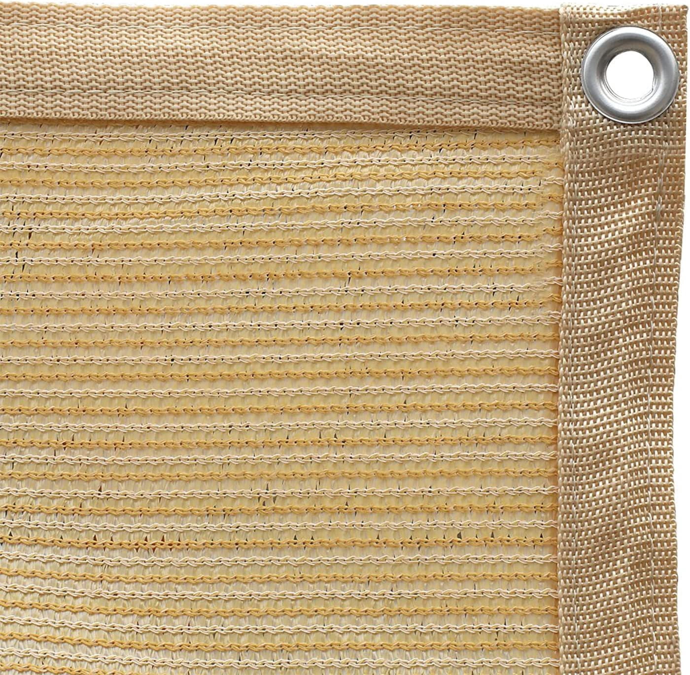 90% Sun Shades for Patios 10x 20ft Shade Fabric Sun Shade Cloth Taped ...