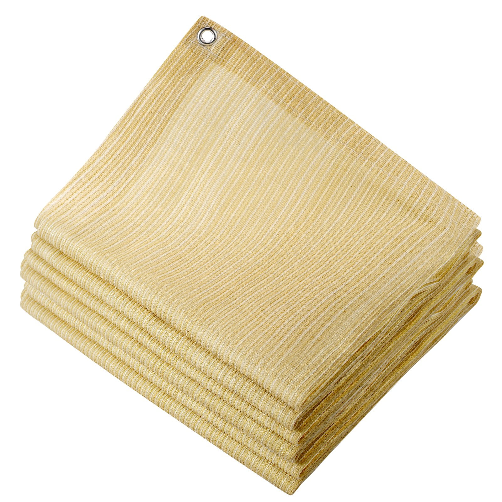 90% UV Resistant Sunblock Shade Cloth, 10’ x 20’ Beige Net for Patio ...