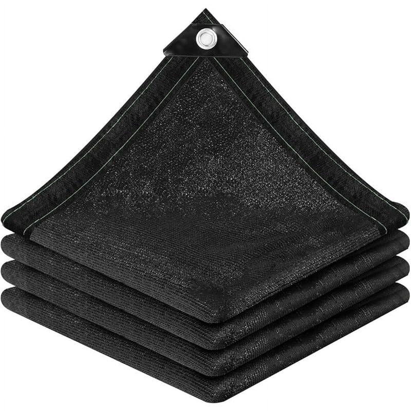 90% Sunblock Shade Cloth Net Black Resistant - 6.5x6.5 Ft Garden Shade ...