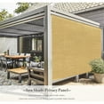 90% UV Block Sun Shade Privacy Panel with Grommets on 4 Sides for Patio ...
