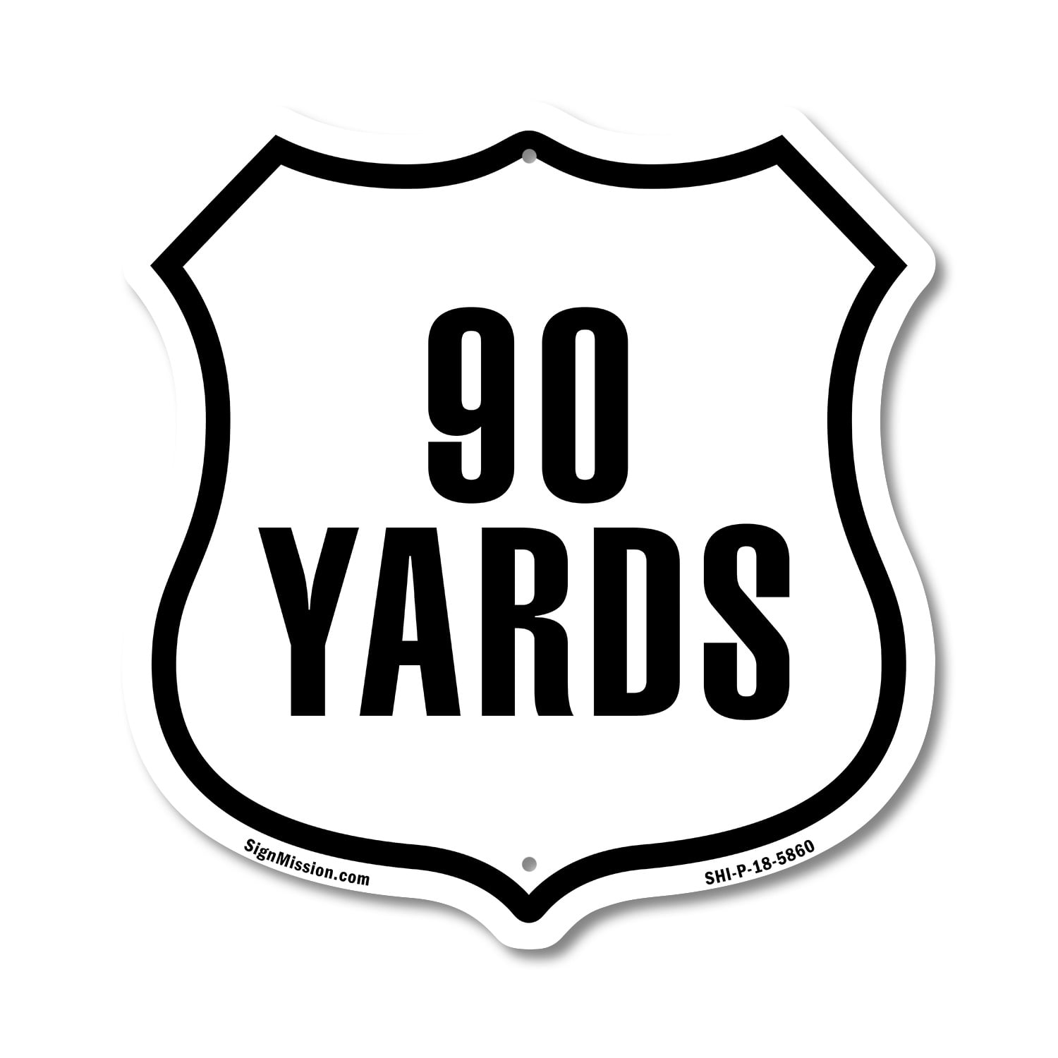 90 Yards Golf Course Running Race 5k Marathon Distance Marker 12 inch X ...