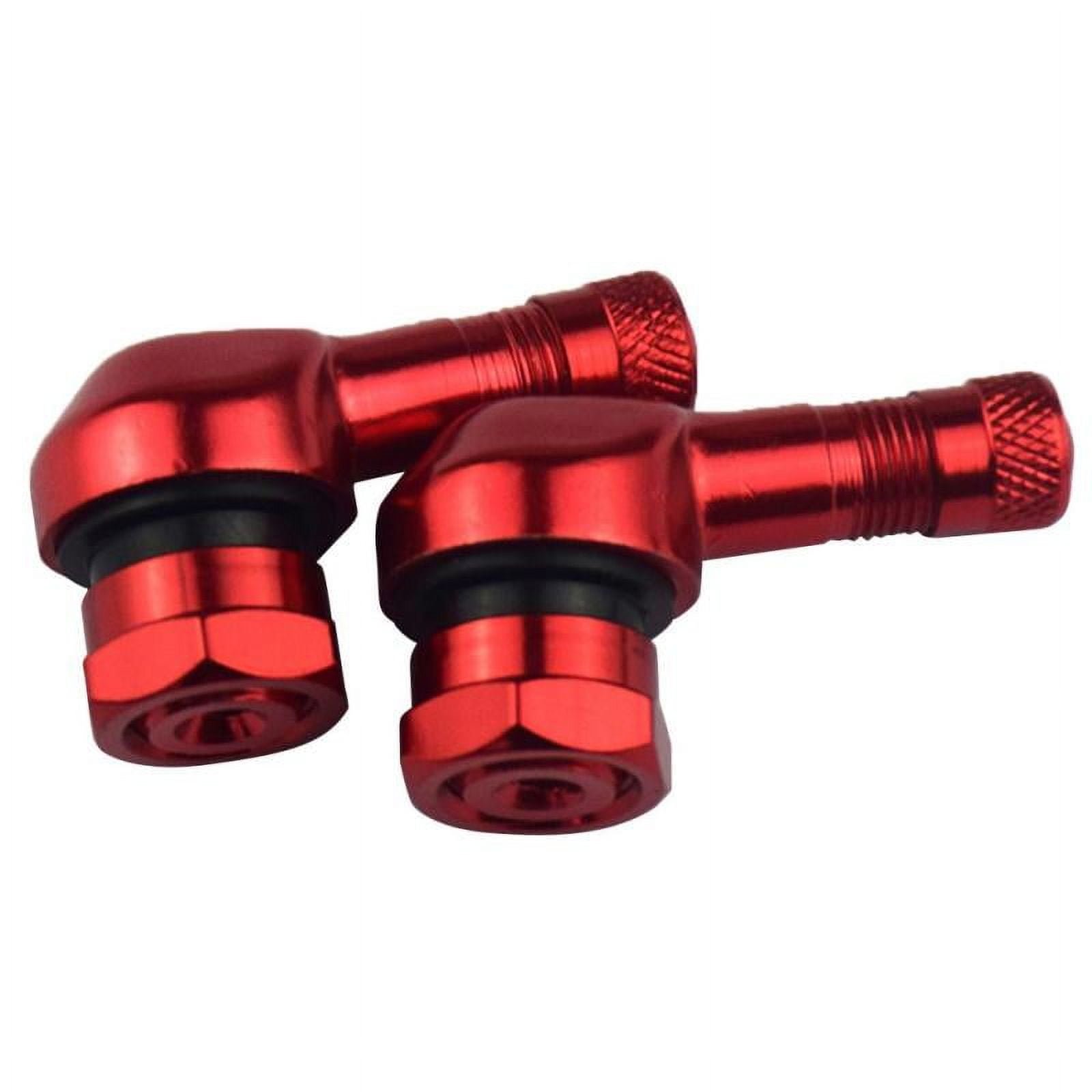90 degree CNC Aluminum Universal Motorcycle Wheel Stems Red - Walmart.com
