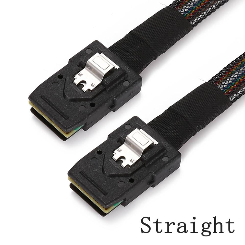 90 degree Right Left Down angle L type SATA cable Mini SAS Cable Mini SAS 36P to 36 Pin SFF-8087 ...