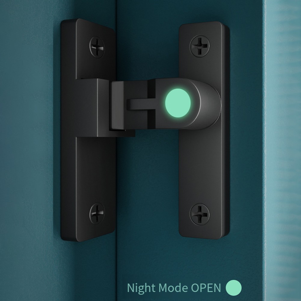 90 Degree Luminous Door Lock Bolt Door Bolt Indoor Bathroom Sliding ...